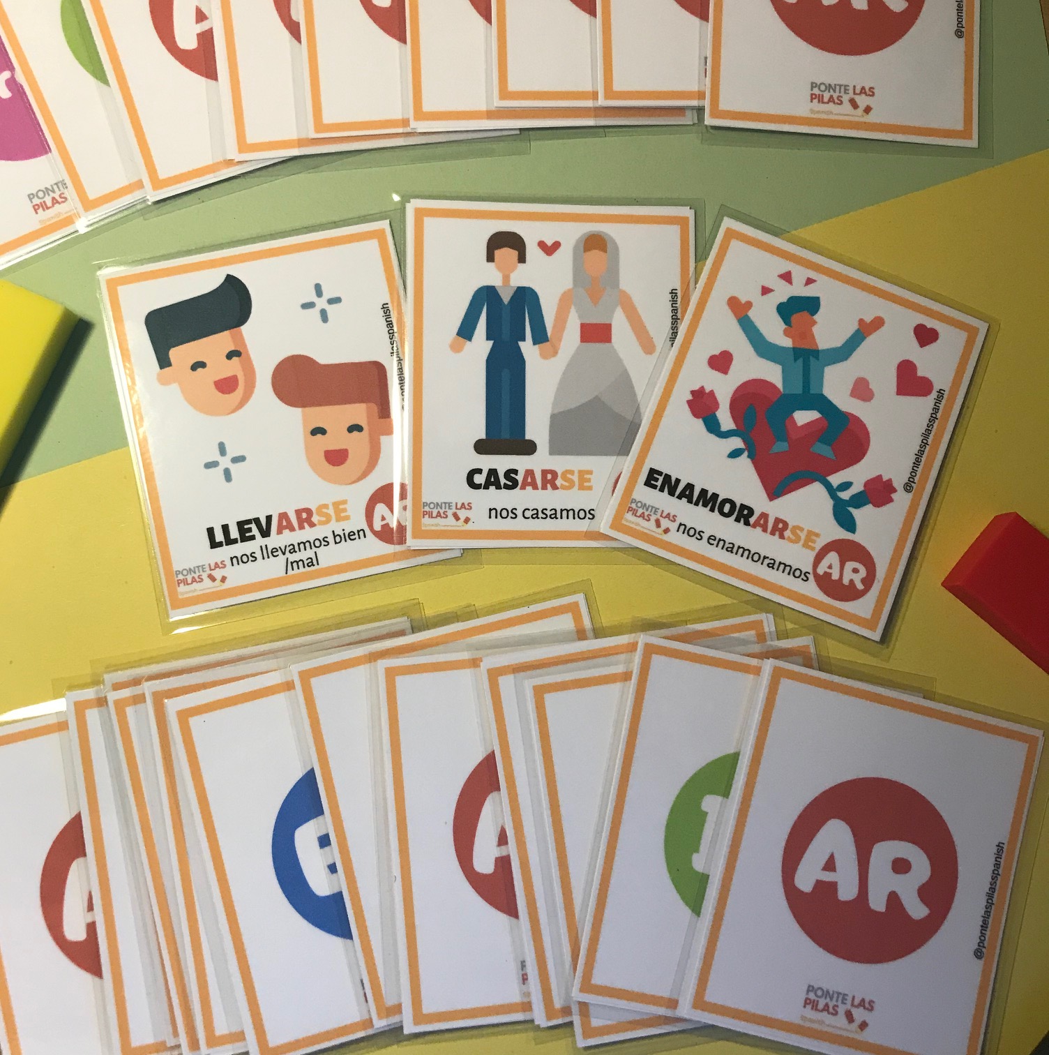 Verbos Reflexivos; tarjetas + infografía – PONTE LAS PILAS SPANISH