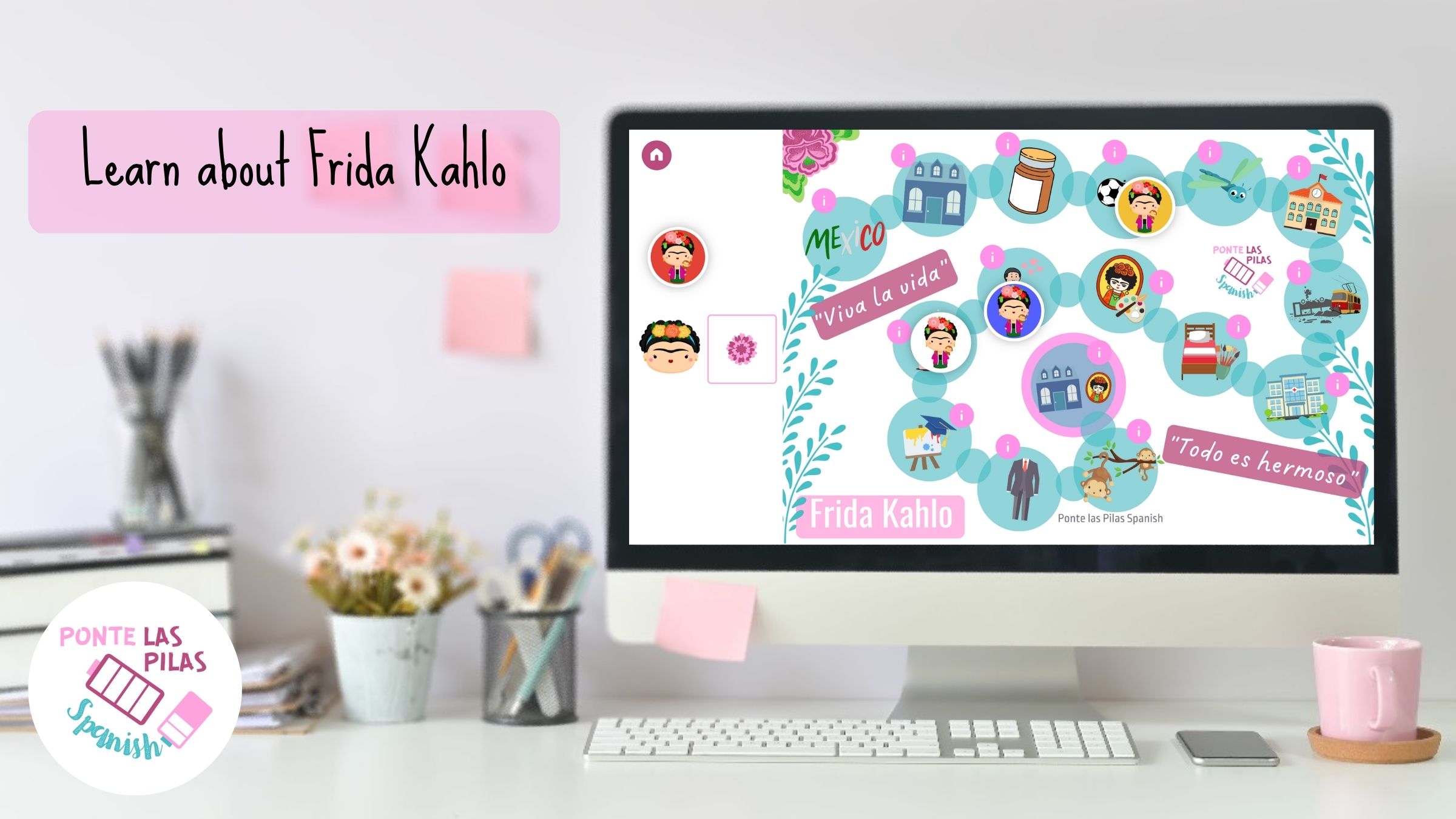 Frida Kahlo – presente, el juego interactivo online – PONTE LAS PILAS ...